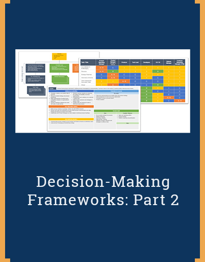 Decision-Making Frameworks: Part 2 Decision-Making Frameworks: Part 2